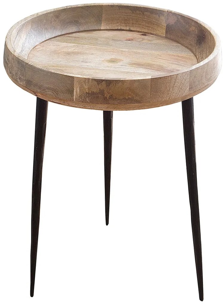 Moebel Living Masivní odkládací stolek Marigo 45x36 cm