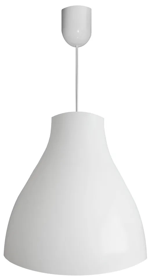 Helam Lustr na lanku BELL 1xE27/60W/230V bílá HE0155