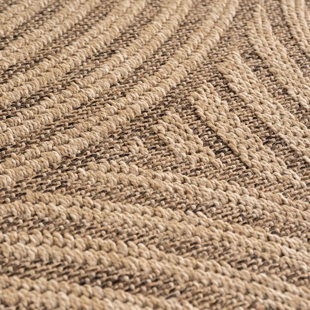 Hnědý vnitřní a venkovní běhoun 80x250 cm Timber 1401 – Ayyildiz Carpets