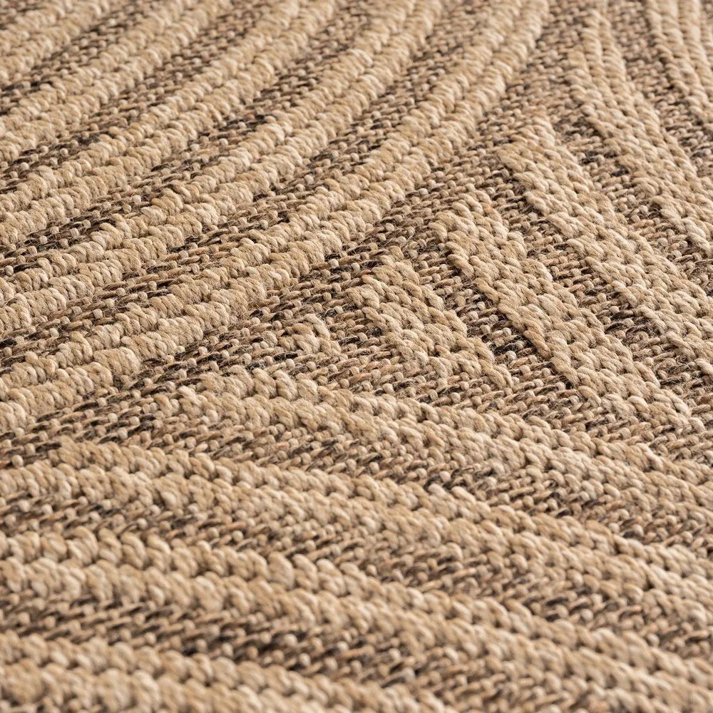 Hnědý vnitřní a venkovní koberec 80x150 cm Timber 1401 – Ayyildiz Carpets