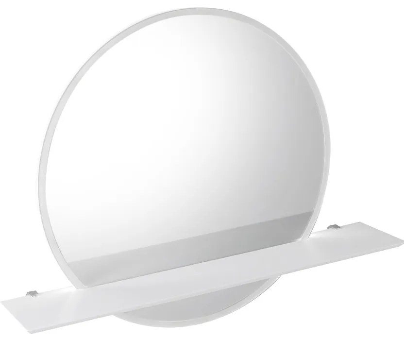 Sapho, VISO LED podsvícené kulaté zrcadlo průměr 60cm s policí, bílá mat, VS060-01