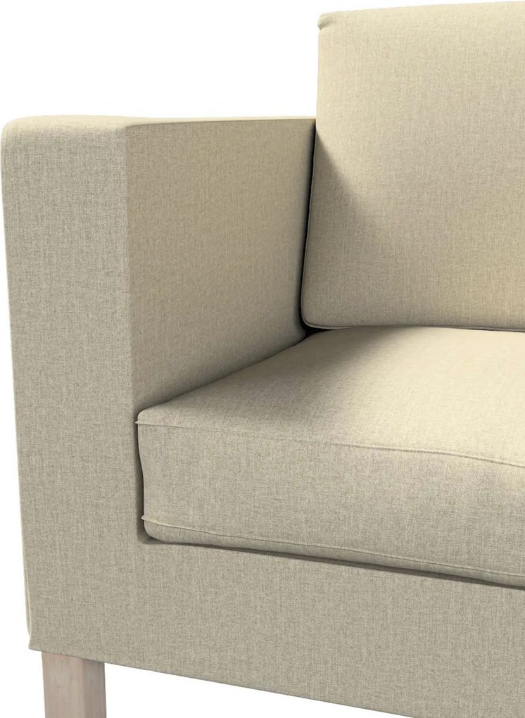 Potah na pohovku IKEA Karlanda 2-místná, krátký barva béžová látka pletený vzor