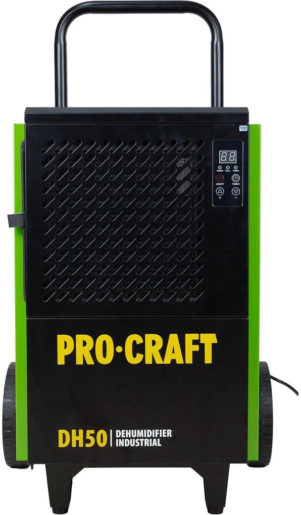 Odvlhčovač vzduchu procraft průmyslový vysoušeč vzduchu dh50, 900 w, 50 l/24 h