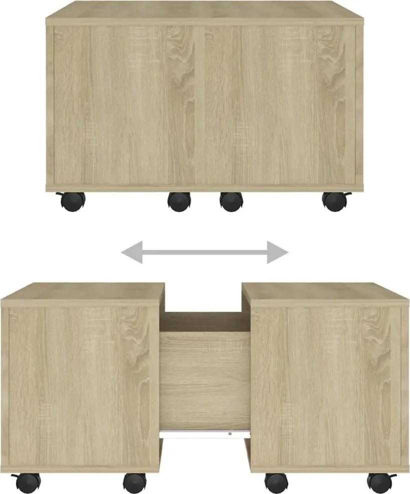 vidaXL Konferenční stolek 60 x 60 x 38 cm dřevotříska [806861] Barva: Bílá