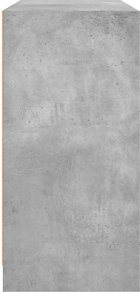 Příborník betonově šedý 102 x 37 x 75,5 cm kompozitní dřevo 3295874