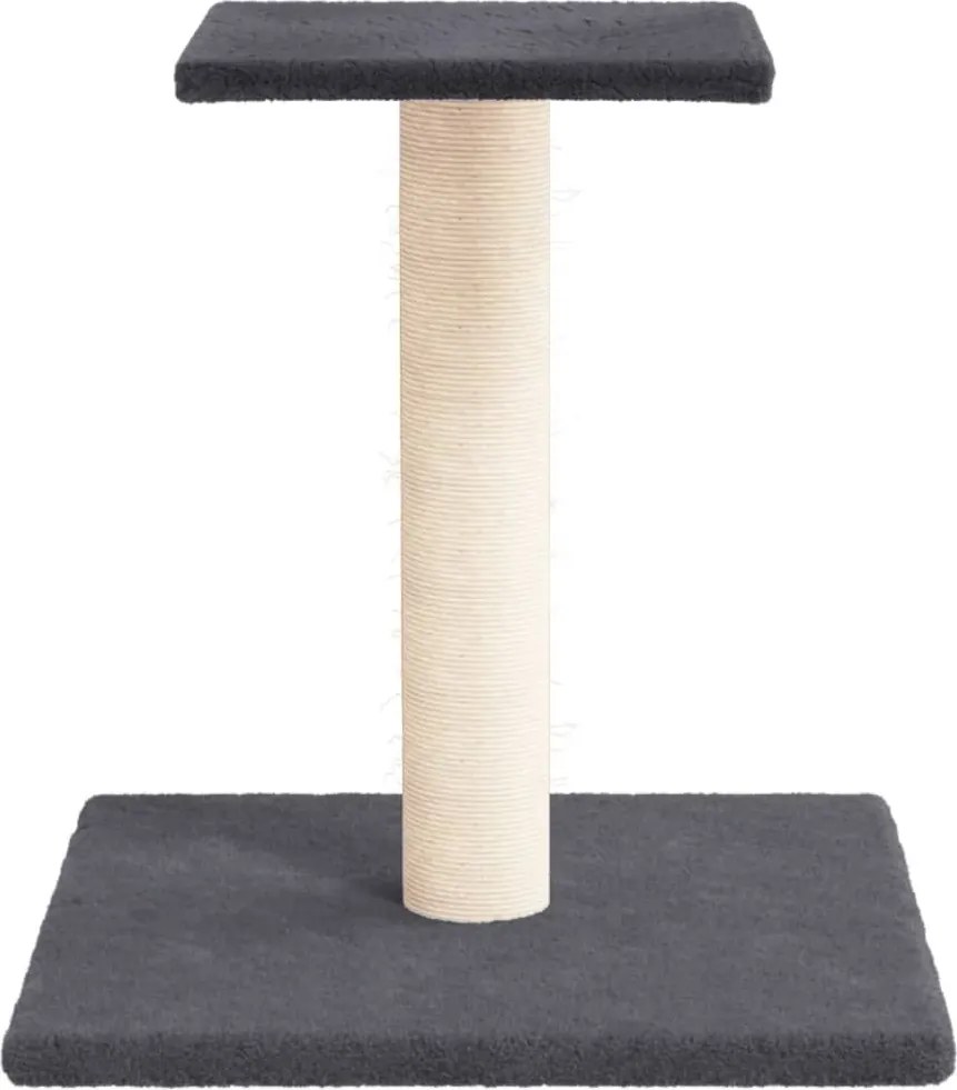 Škrabadlo pro kočky s plošinou tmavě šedé 38 cm 171737