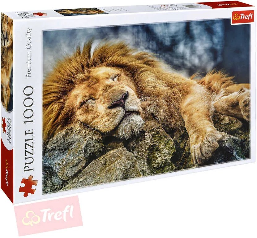 TREFL PUZZLE Foto Spící lev 1000 dílků 68x48cm skládačka 110447 tr110447