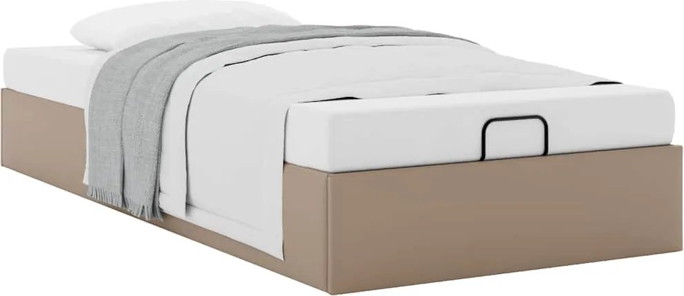 Osmanský rám postele bez matrace cappuccino 90x190cm umělá kůže 3310778