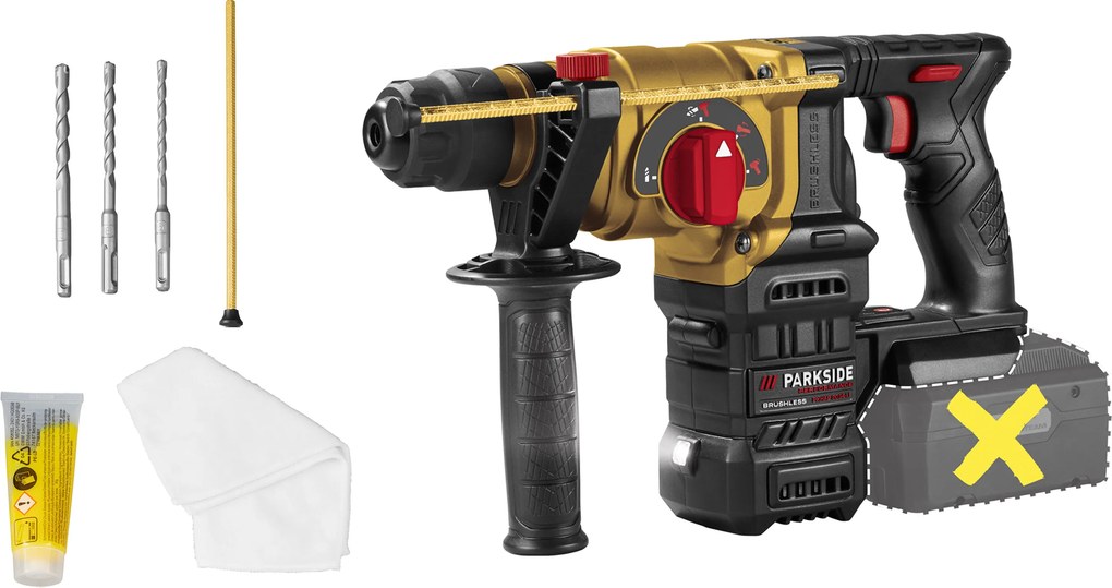 Parkside Performance® Aku kombinované kladivo Limited Edition Pkhap 2034-Li B1 – bez akumulátoru a nabíječky