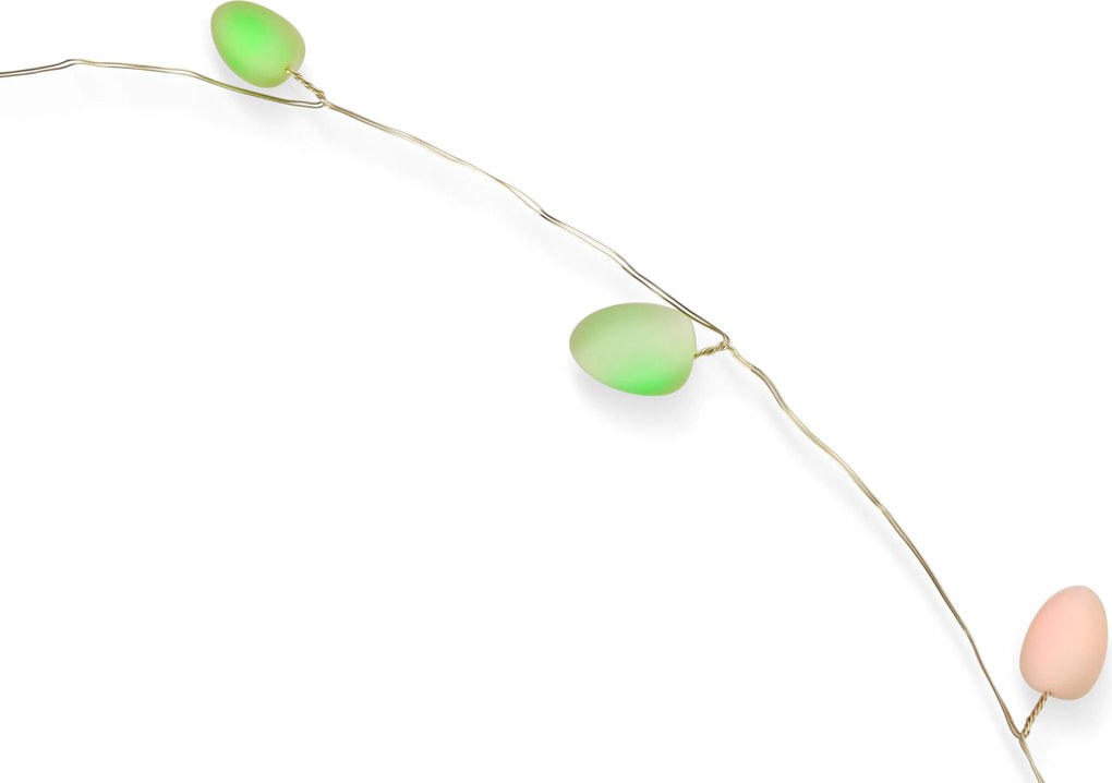 Tchibo - Světelný řetěz s mikro LED »Velikonoční vajíčka« - barva: transparent