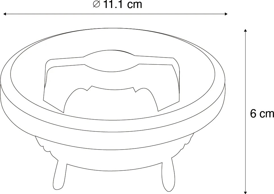 Sada 6 stmívatelných LED žárovek G53 111mm 12W 600 lm 2700K