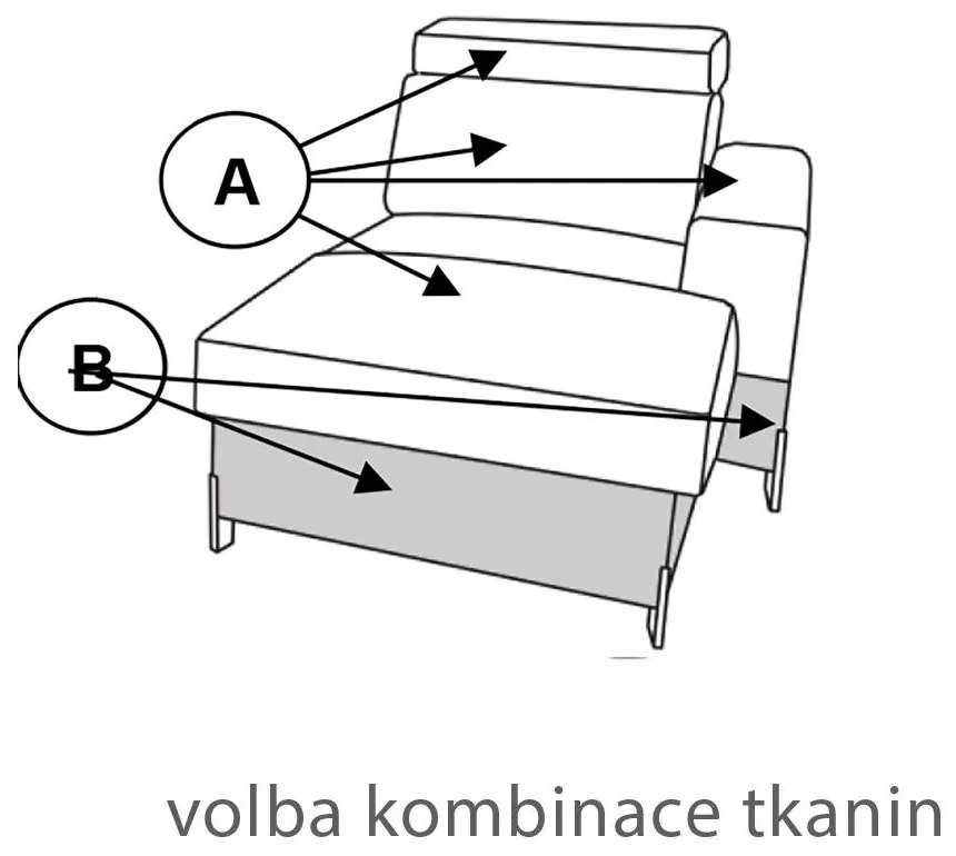 Sedací souprava ULISES L | 250x179 | rozkládací | vysoká kvalita | VÝBĚR TKANIN