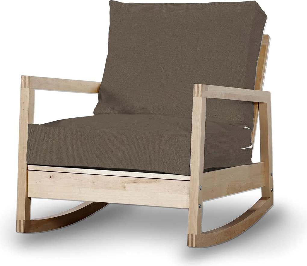 Potah na křeslo IKEA Lillberg barva hnědá látka pletený vzor