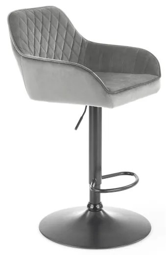 Barová židle H103, 55x92-114x55, popel