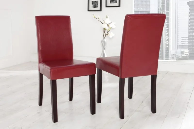 Židle Genua bordeaux rudá