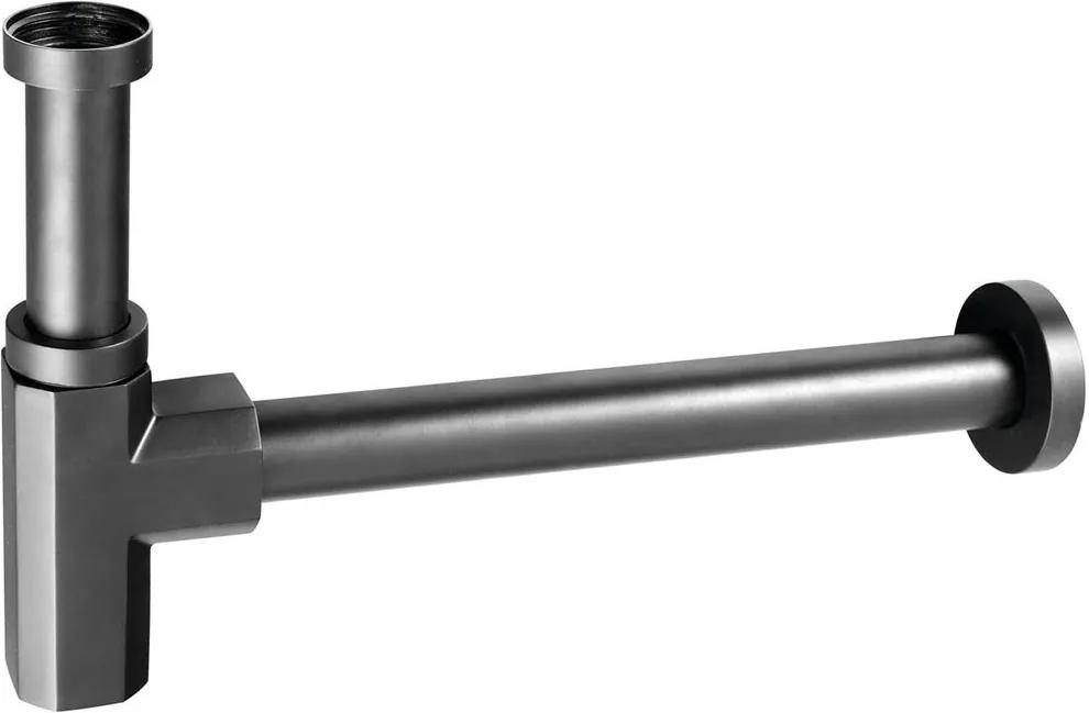 SAPHO - SPY umyvadlový sifon 1'1/4, odpad 32 mm, černá mat PY36/15