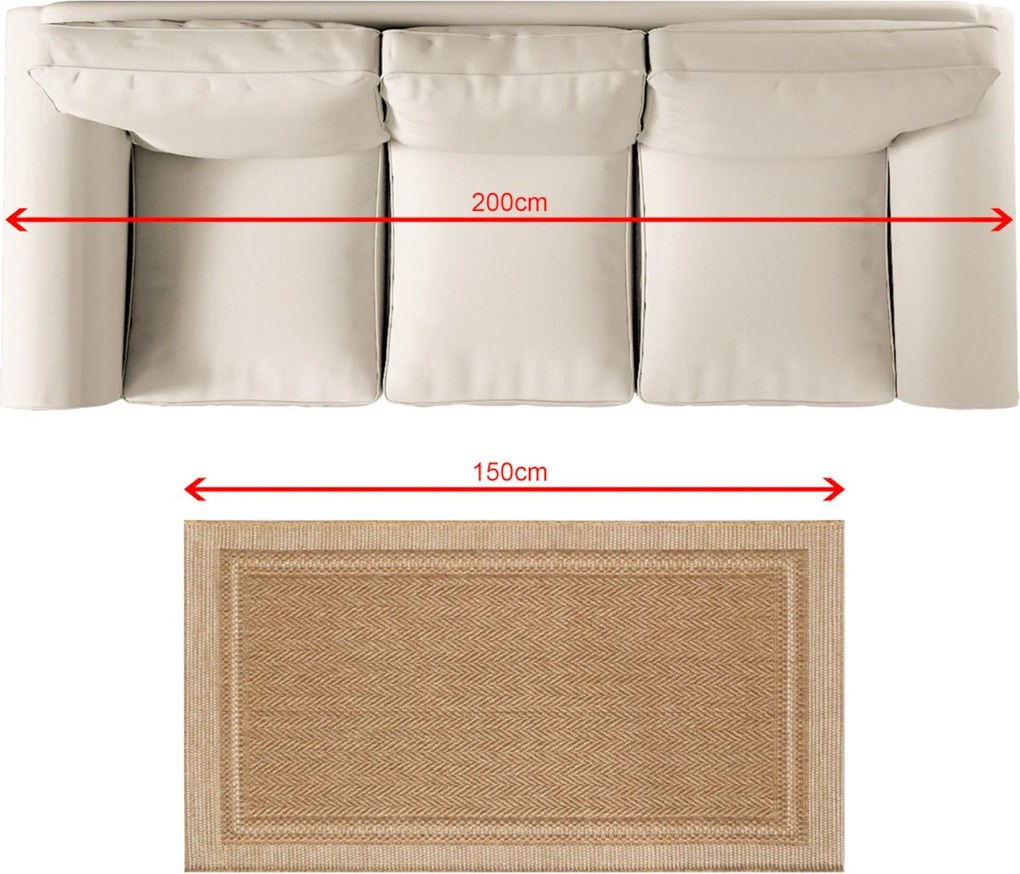 Koberec Sienna camel 80x150 cm