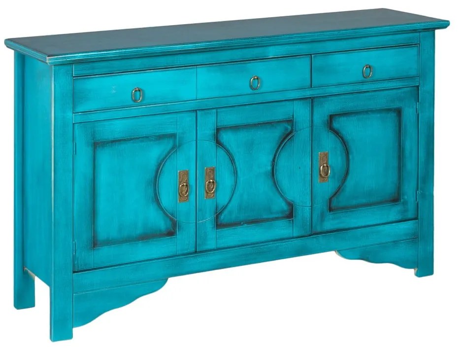 Modrý příborník Evergreen House Credenza