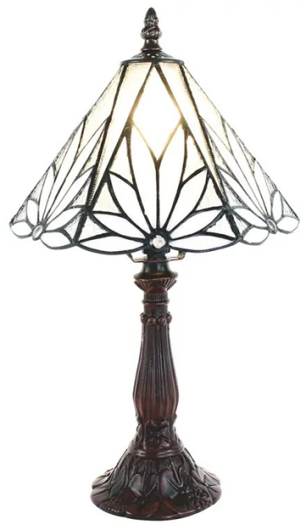 Nástěnná lampa Tiffany White, Brown 20*34 cm E14/max 1*25W – 20x34 cm