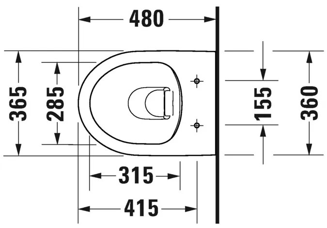 Duravit No.1 - SET Závěsné WC Compact, Rimless + sedátko se sklápěcí automatikou, bílá 45750900A1