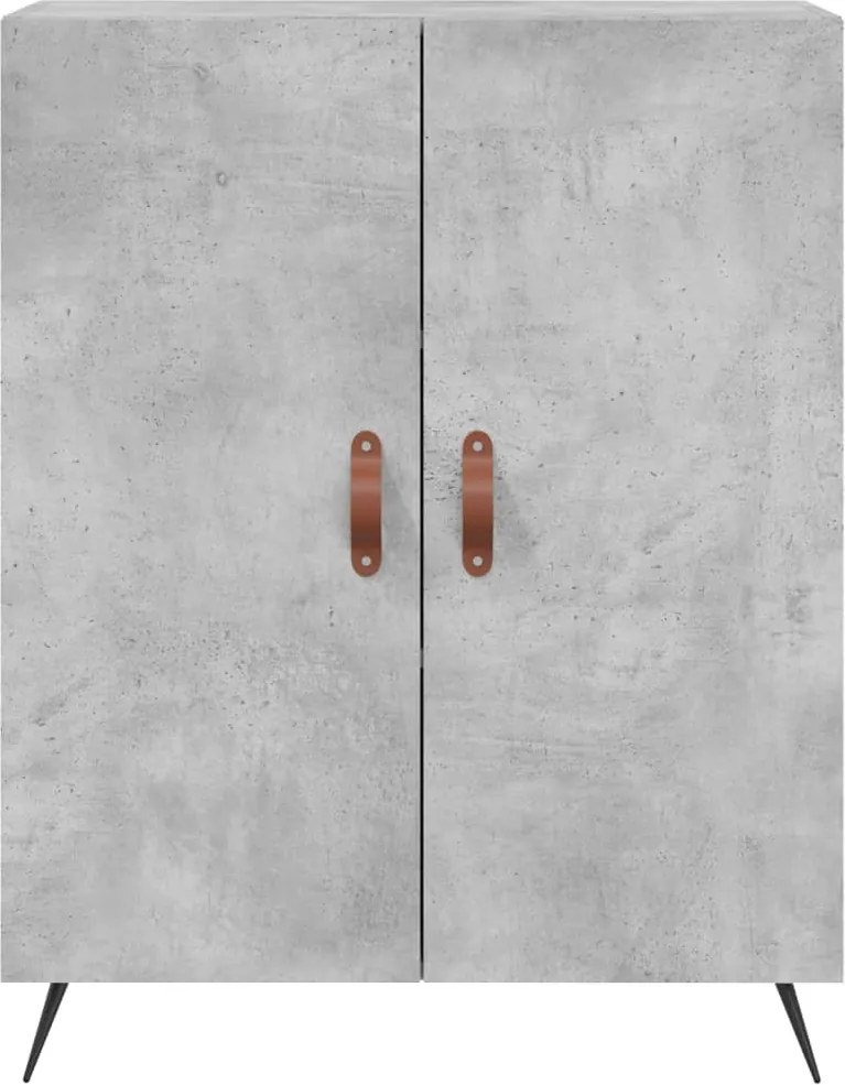 Skříň highboard betonově šedá 69,5x34x180 cm kompozitní dřevo 3189225