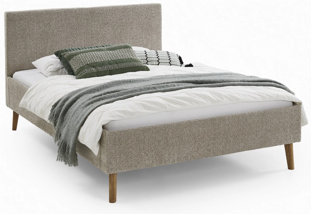 MEISE MÖBEL Čalouněná postel KRETA 140x200cm taupe 2162-10-3000
