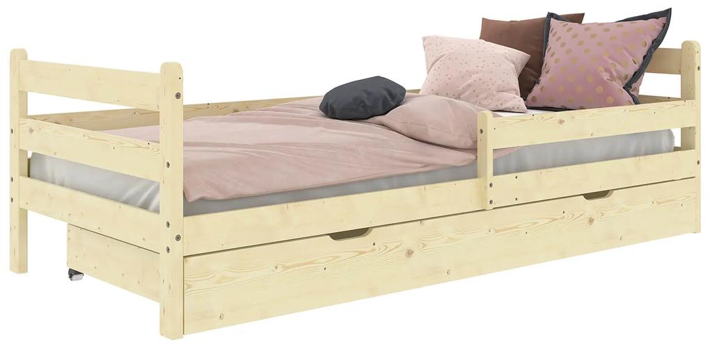 Dětská postel se šuplíkem 80x160 Kacperek borovice