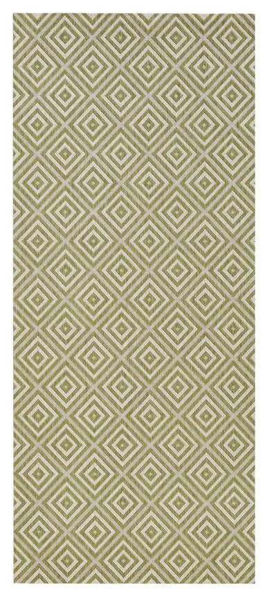 Zelený koberec vhodný do exteriéru Bougari Karo, 80 x 150 cm