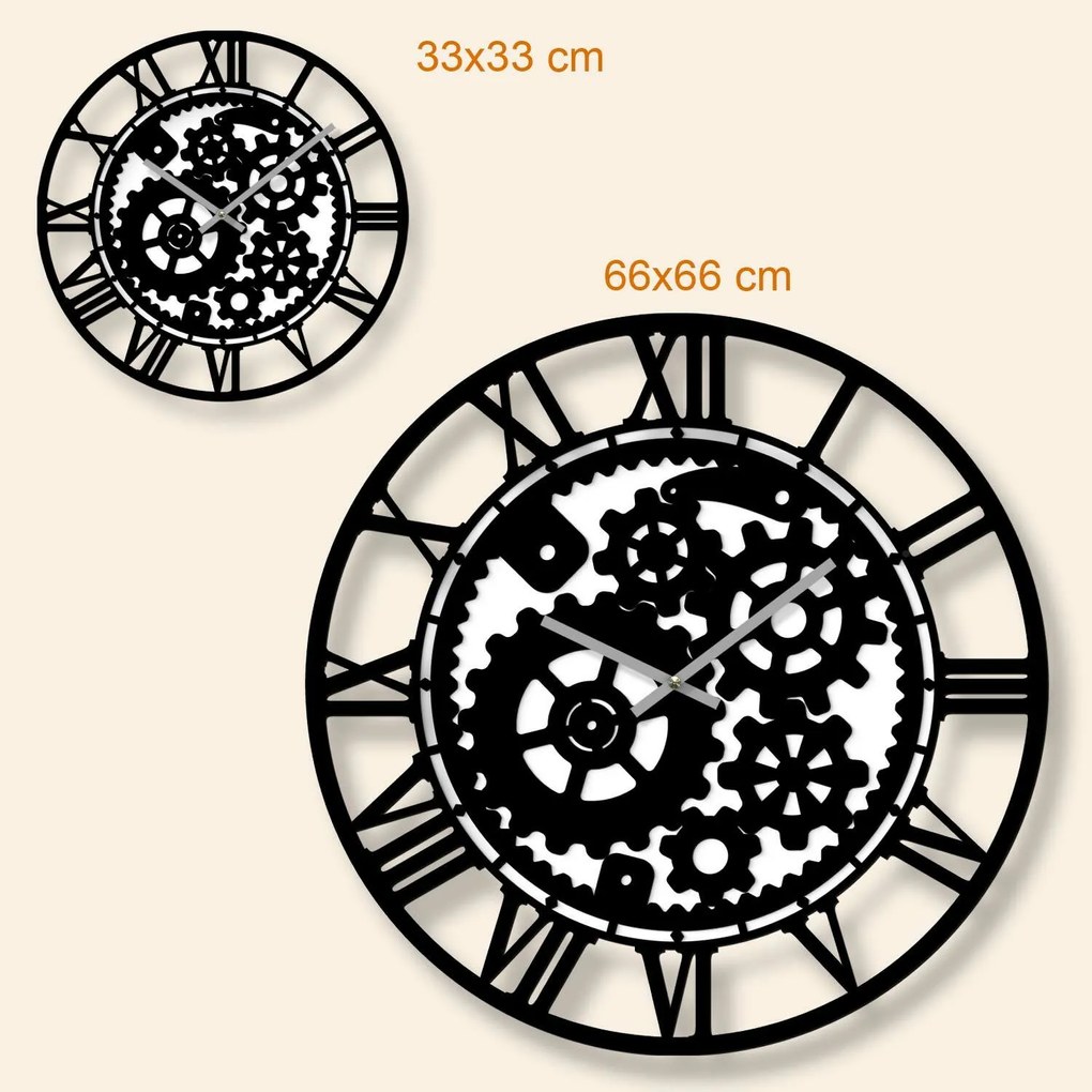 DUBLEZ | Industriální nástěnné hodiny - Technik