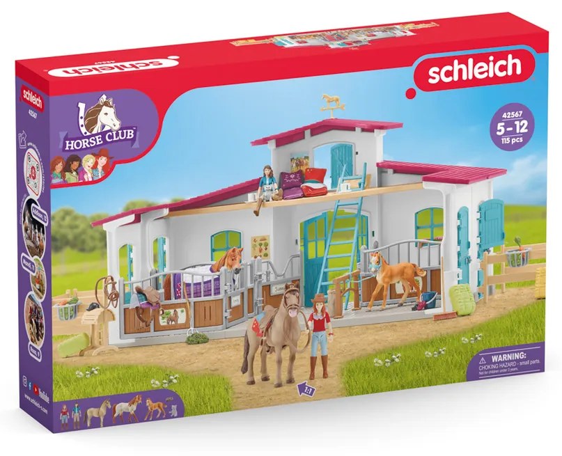 Schleich 42567 Stáj s příslušenstvím u jezera, new