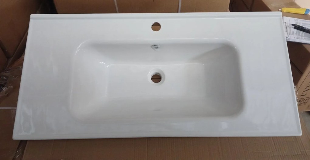 Lavedo Eliba II 100 koupelnová skříňka s umyvadlem Onyx, závěsná