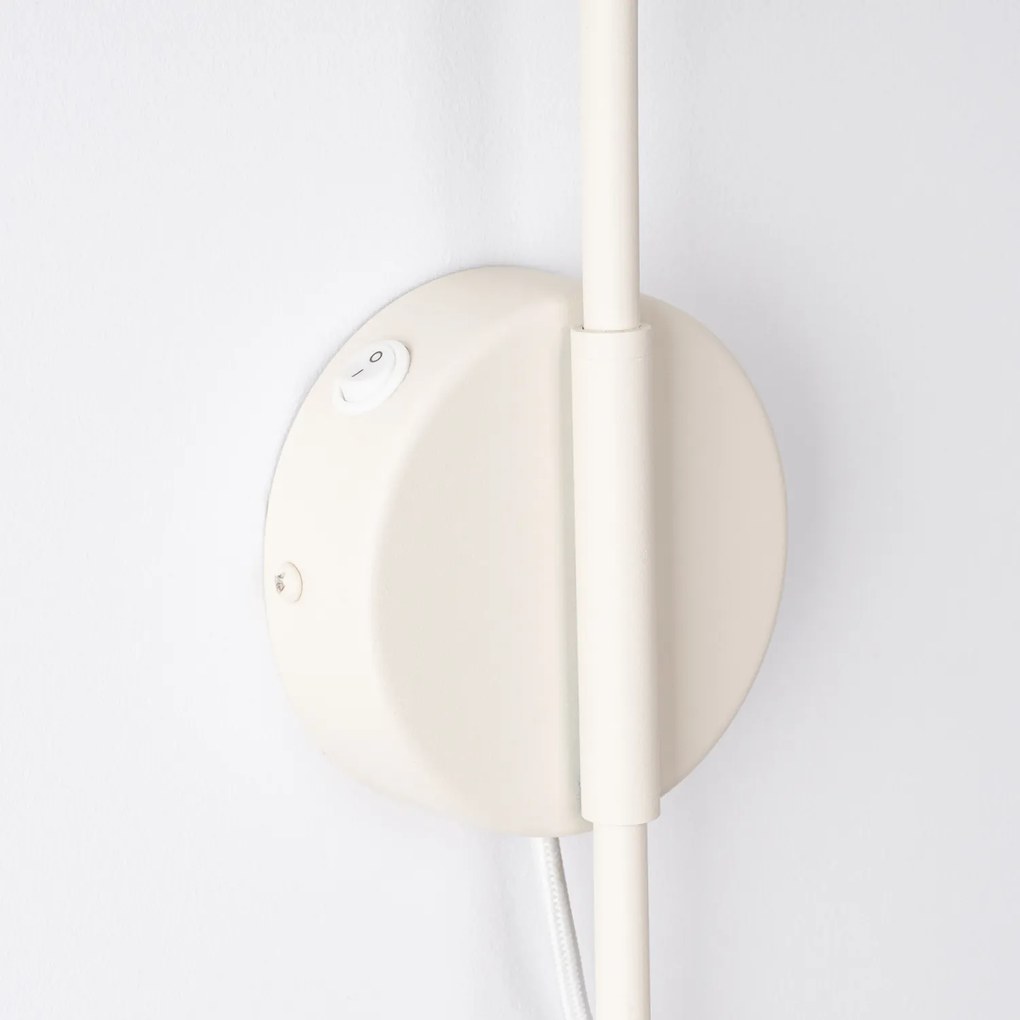 Sollux Lighting Nástěnné svítidlo NOX 1 béžové s vypínačem