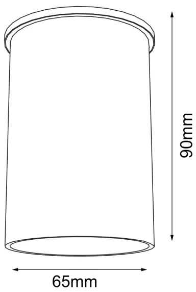 Shilo 1109 - Bodové svítidlo ARIDA 1xGU10/15W/230V 9 cm černá