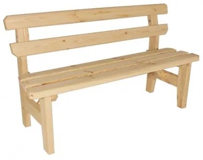 Zahradní dřevěná lavice I. - bez povrchové úpravy - 150 cm Gaboni TP55482