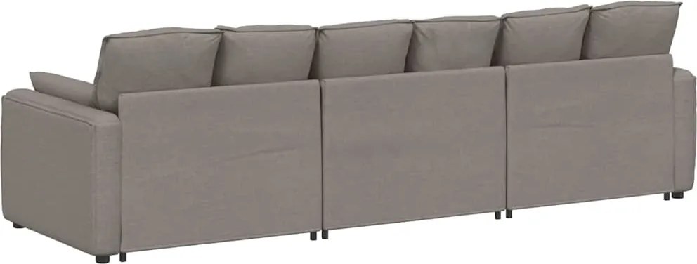 Modulární pohovka s polštáři taupe 3321092