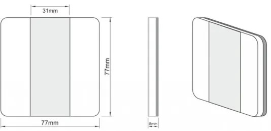 LDST DU-01-SZ-BC10 - Osvětlení schodiště DUO 10xLED/1,2W/230V