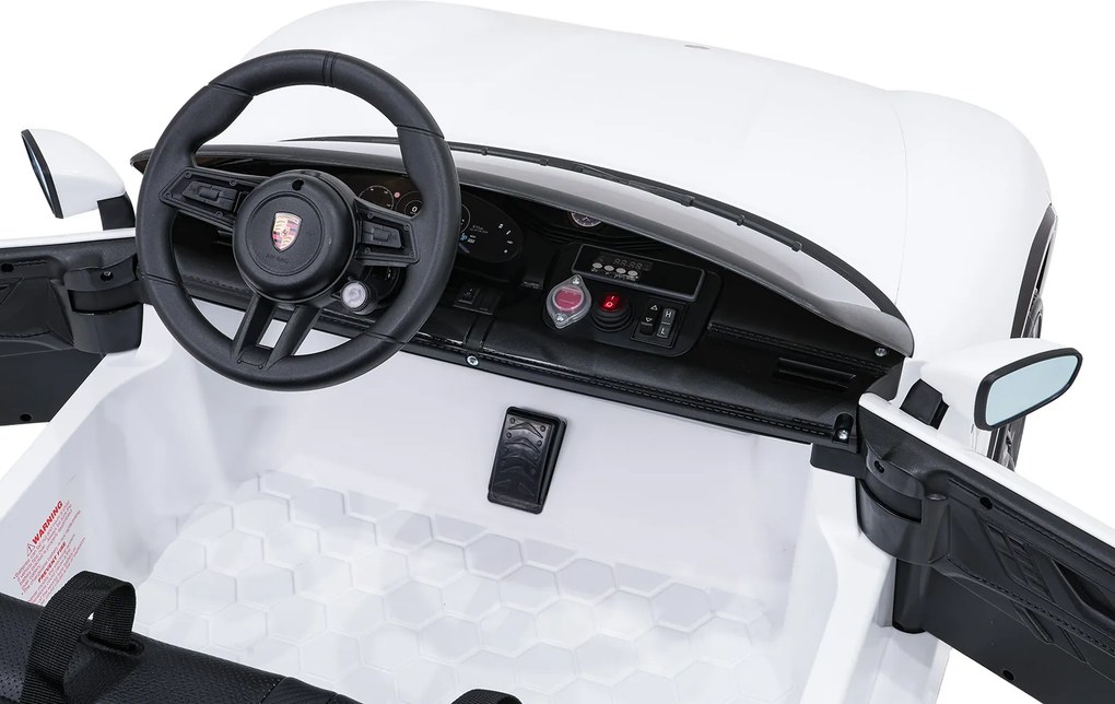 Ramiz Porsche Taycan Turbo S bílé autíčko