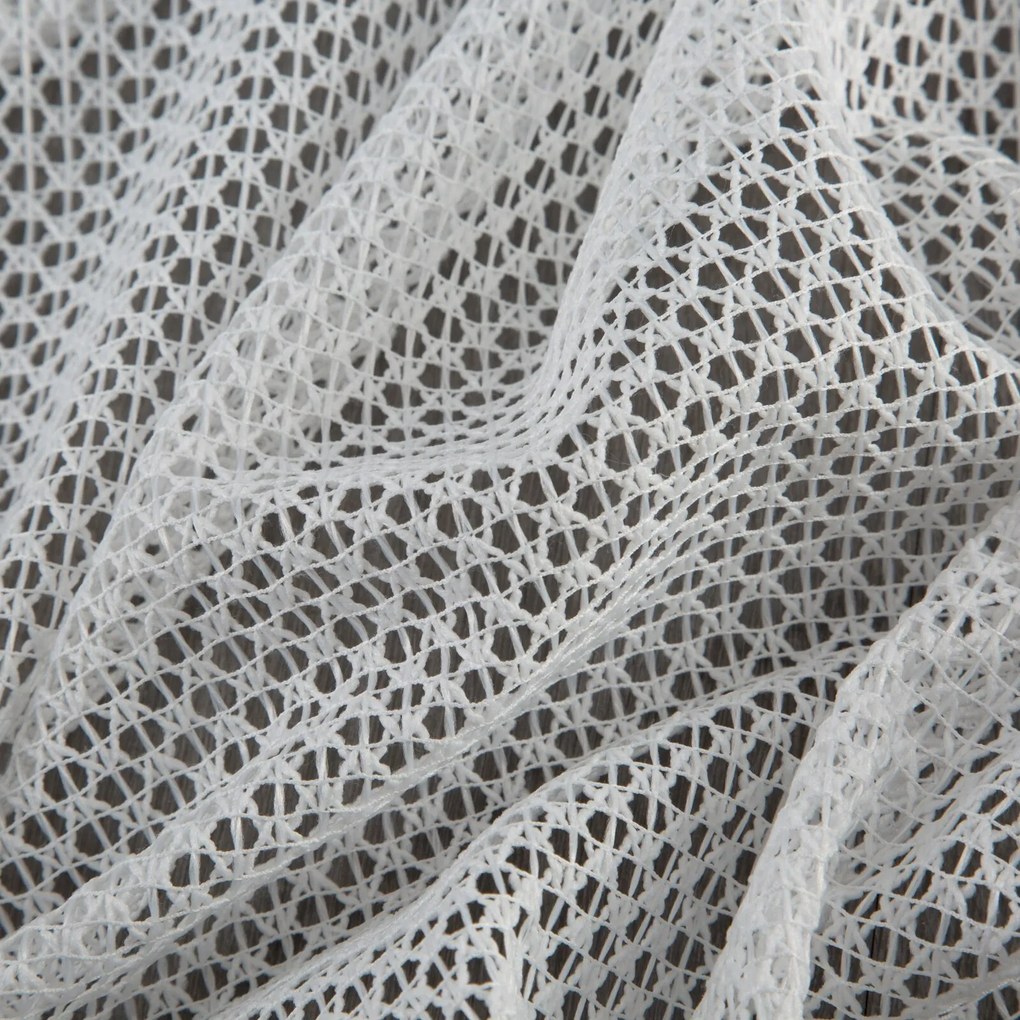 ZÁCLONA NA KROUŽCÍCH ABI1 140X250 CM BÍLÁ