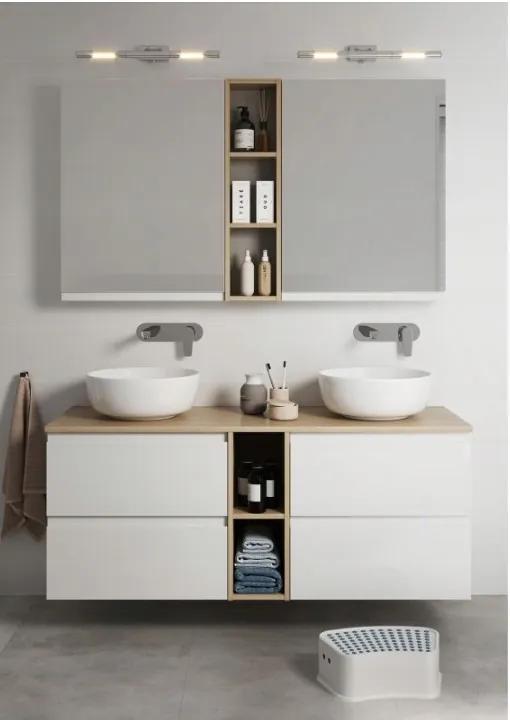 Cersanit Moduo, zrcadlová závěsná skříňka 60cm, bílá, S590-018-DSM