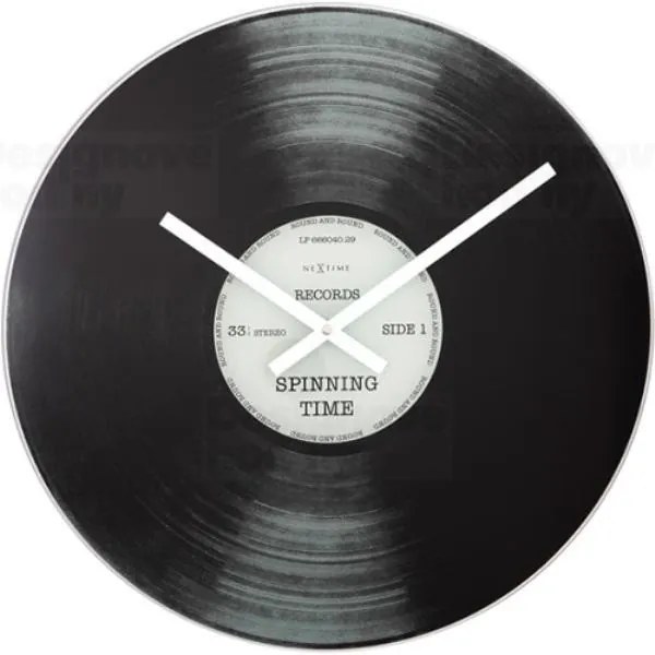 NeXtime B2500001 Spinning Time 40cm nástěnné hodiny