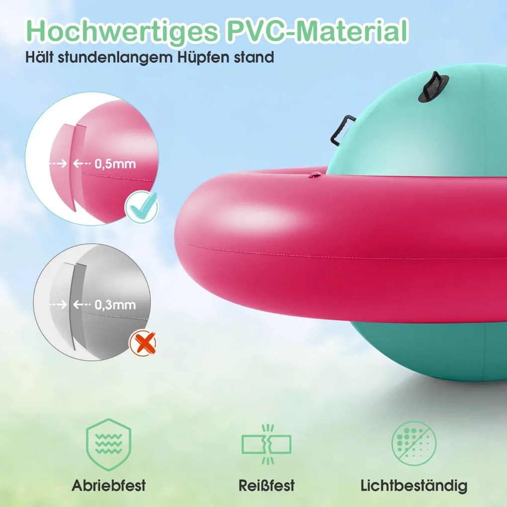 Costway Nafukovací kupolová houpačka pro děti 223 cm velká dětská houpačka
