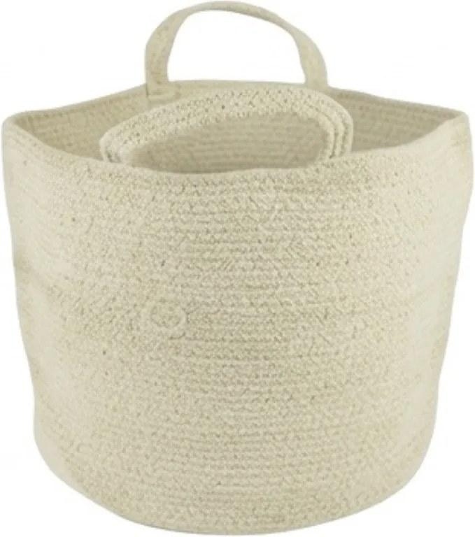 Úložný koš s uchy COTTON HAVEN 35x35 cm - více barev Barva: Zelená