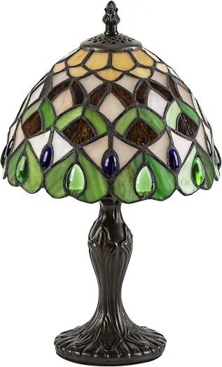 Brilagi - Tiffany vitrážová stolní lampa MARGARET 1xE14/40W/230V