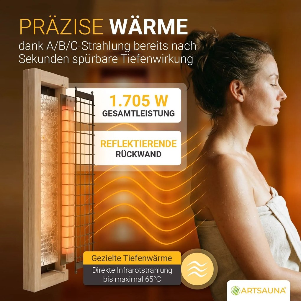 Artsauna Infrasauna Trondheim 90, přírodní