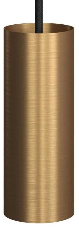 creative cables Tub-E14, válcové bodové stínidlo s E14 objímkou s kroužky Barva komponentu: Matná bronz