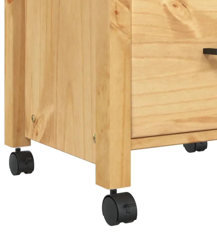Kuchyňský vozík MONZA 48 x 40 x 90 cm masivní borové dřevo