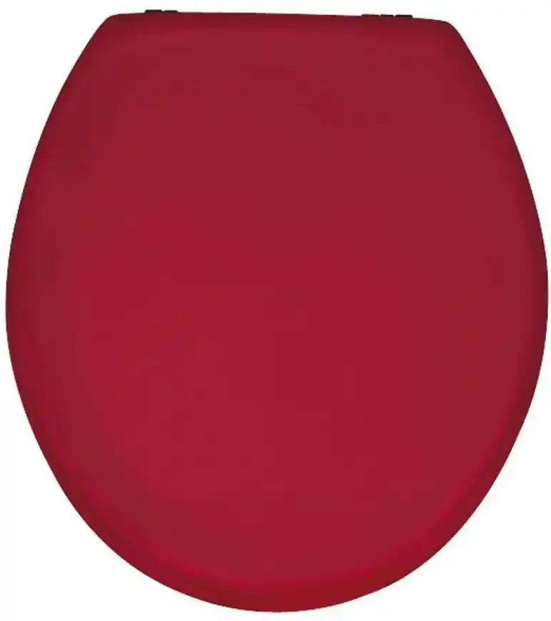 Leskle červené WC sedátko Wenko Prima, 41 x 38 cm | BIANO