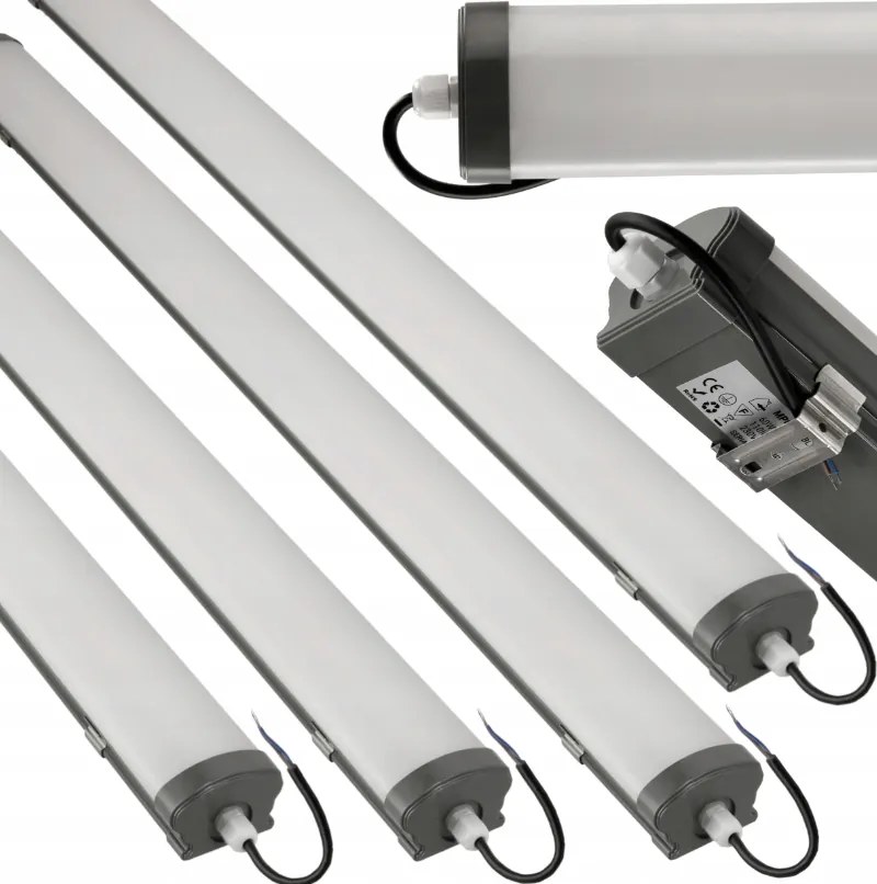 BERGE 4x LED stropní svítidlo 60W 6600lm 120cm 230v - neutrální bílá