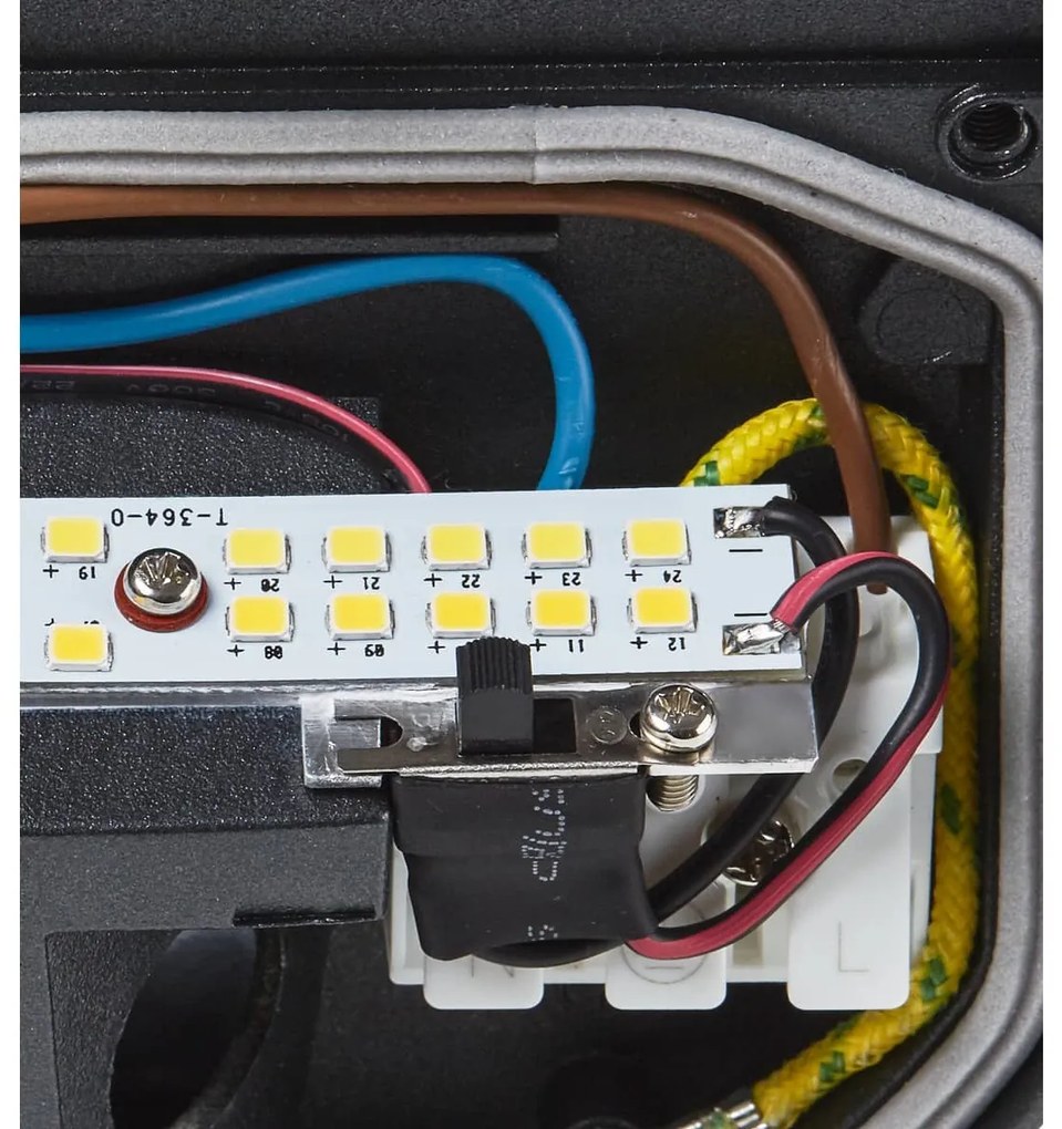 SLV 1002869 Downunder Out, venkovní svítidlo na stěnu, LED 4,5W 3000K, antracid, rozměr 13,2x13,2cm, IP65
