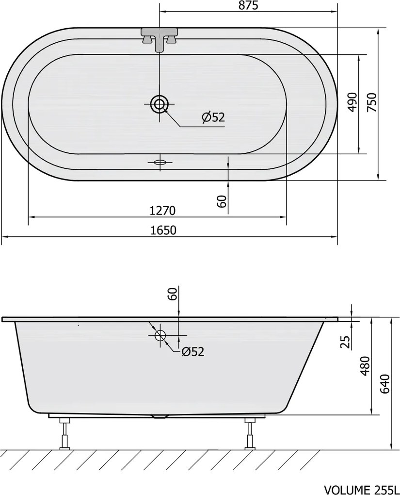 Polysan Astra O 165 x 75 cm 35611  vana